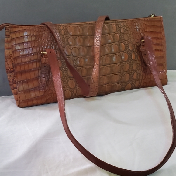 Brahmin | Bags | Preowned Brahmin Bag Medium Sz Pecan Color 0 | Poshmark